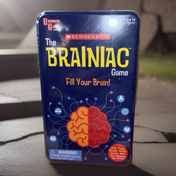Scholastic | Toys | Scholastic The Brainiac Game Tin Fill Your Brain ...